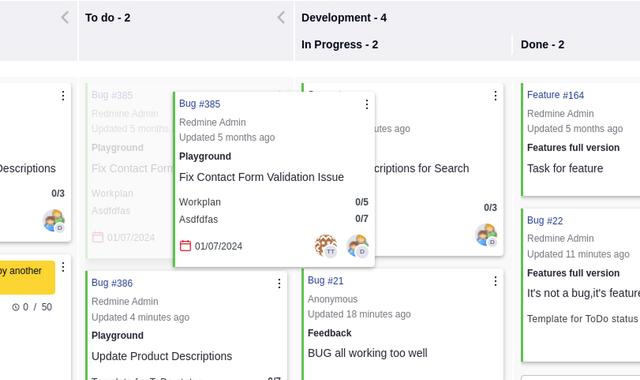 Agile Kanban Scrum Board