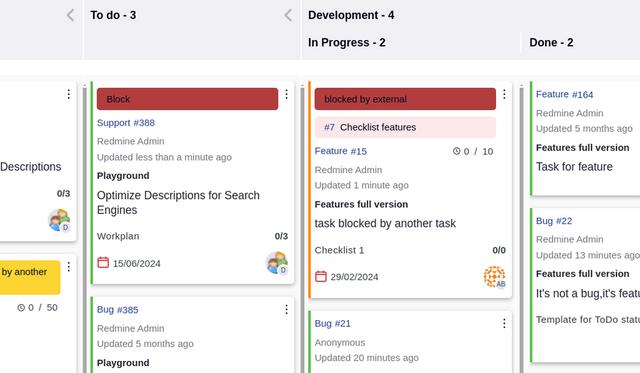 Agile (Kanban / Scrum) board